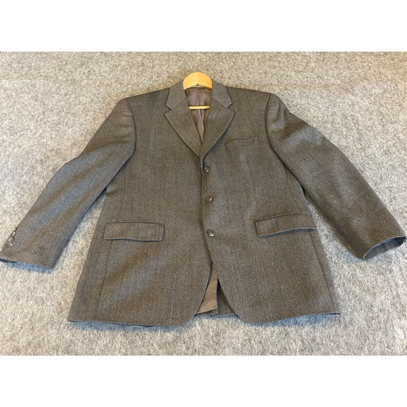 Ralph Lauren | Suits & Blazers | Ralph Lauren Mens Blazer Gray Lambswool 3 Button Jacket Sport ...